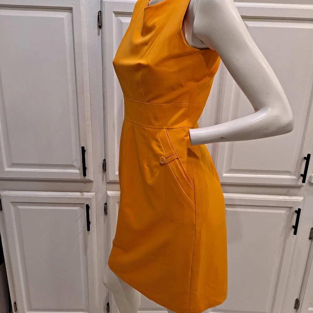 Harve Benard | Dresses | Harve Benard Bright Orange Midi Sheath Dress ...